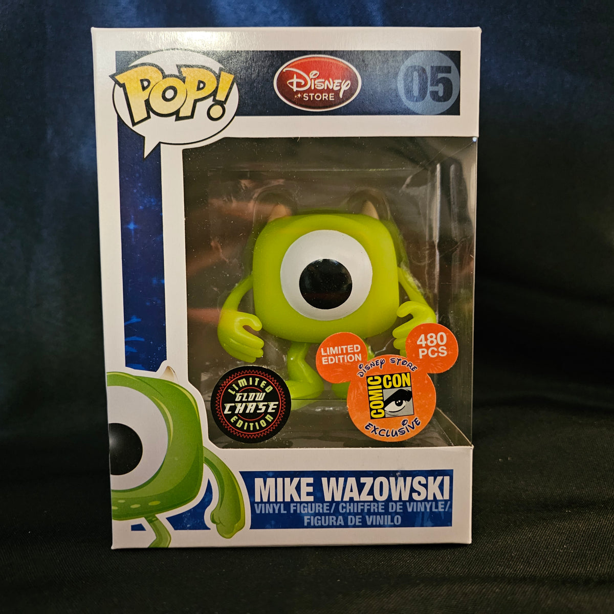 Disney Series 1 Pop! Vinyl Figure Glow in the Dark Mike Wazowski [Mons ...