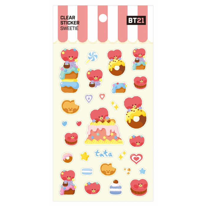 BT21 Clear Sticker Sweetie - TATA — Fugitive Toys