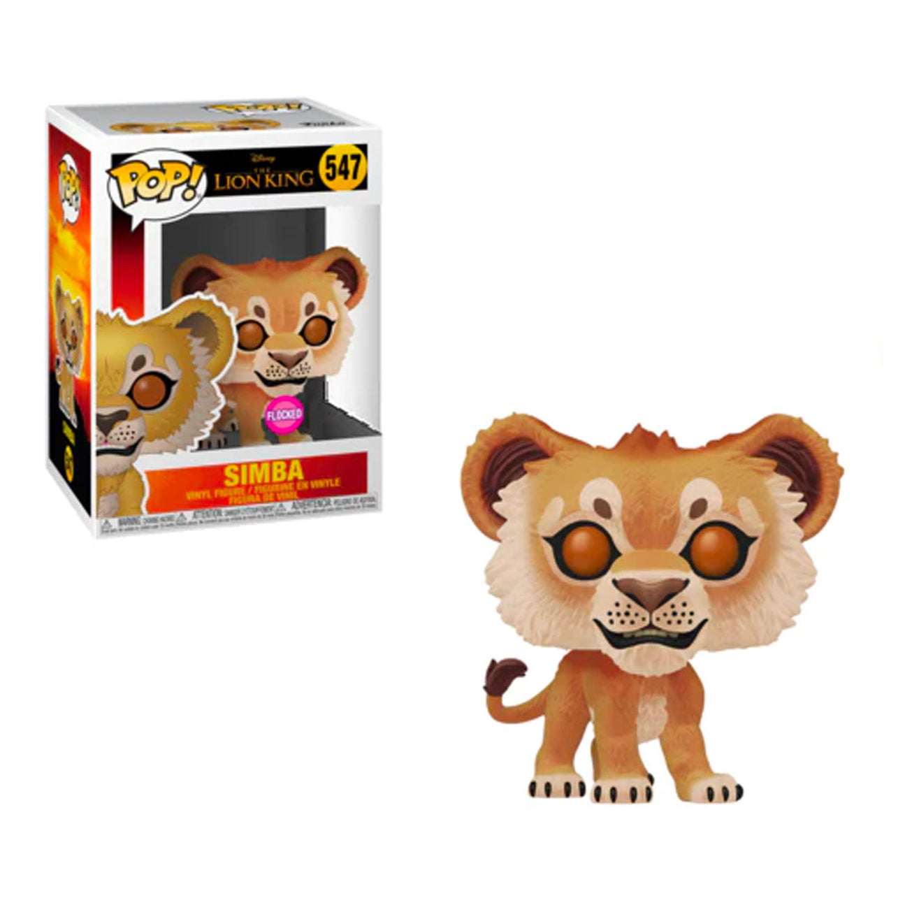The Lion King Pop! Vinyl Figure Live Action Simba (Flocked) [547 ...