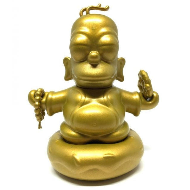Kidrobot x Simpsons Gold Homer Buddha 3" Figure — Fugitive Toys
